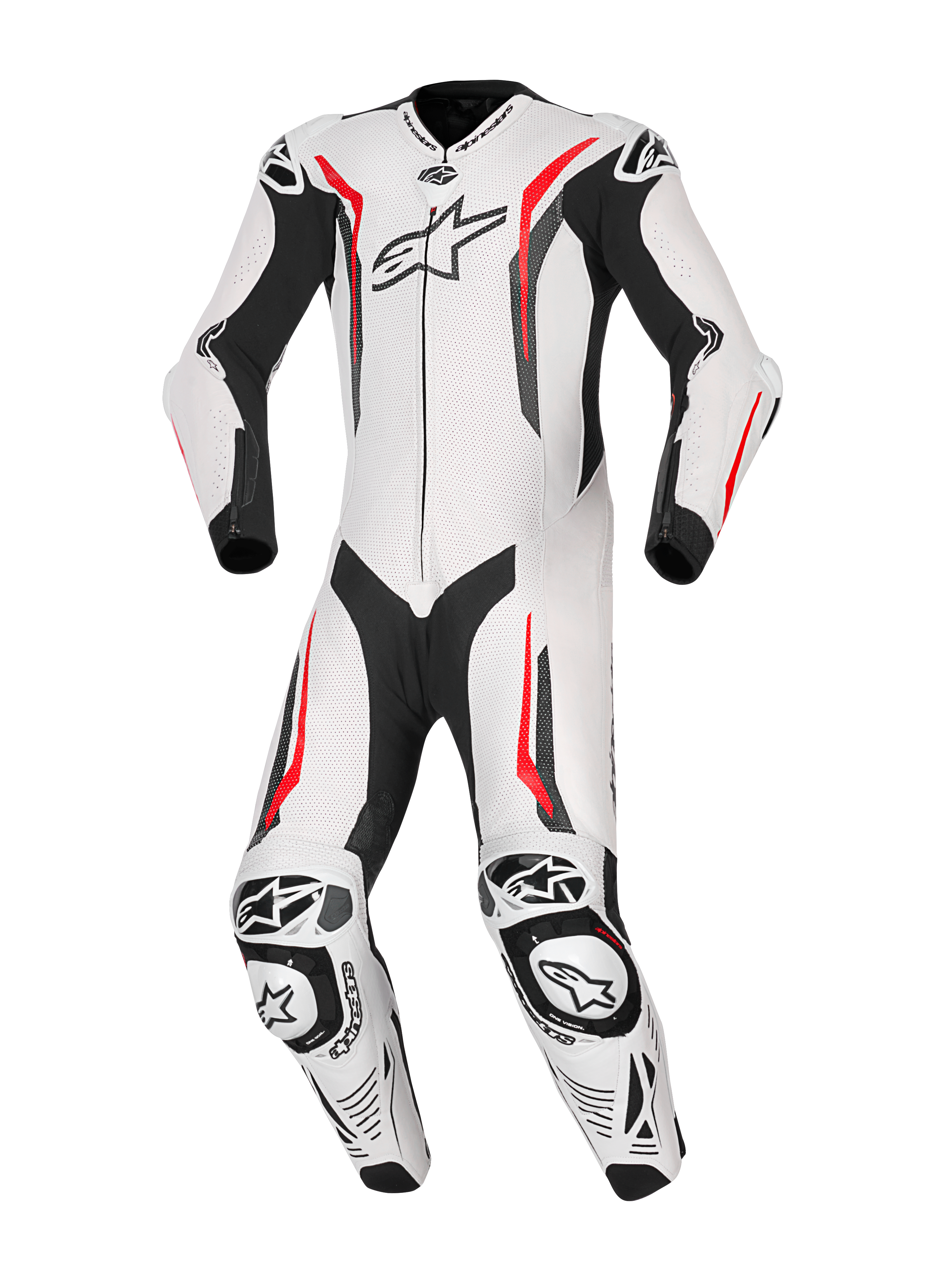 GP Tech V5 Leather Suit - 1Piece - Red RACING/SPORT Suits